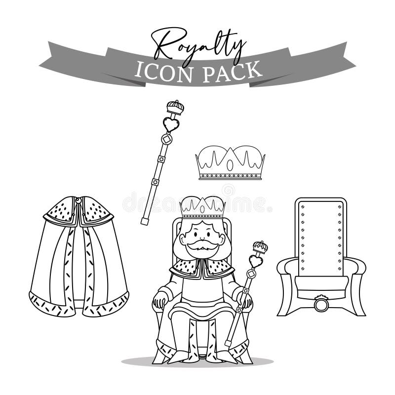 King Character Asset Vector Stock Vector - Illustration of wealth ...