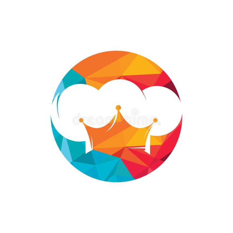 King Chef Vector Logo Design Template. Chef Hat and Crown Icon Logo ...