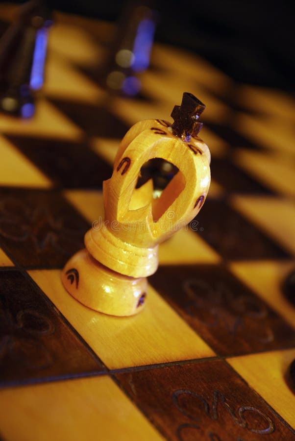King of chess stock image. Image of puzzle, brown, boardgame - 15580307