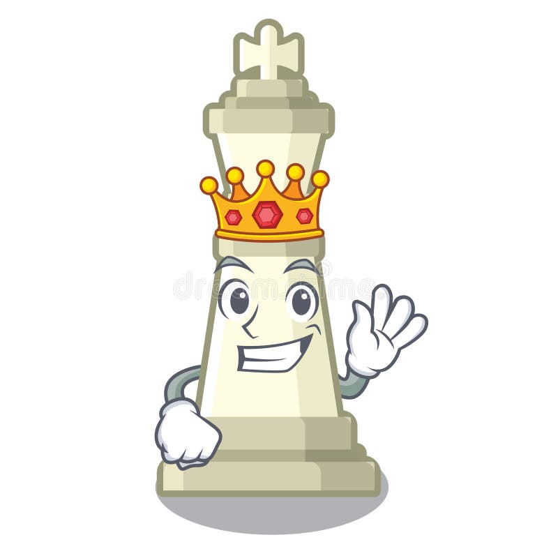 King King Chess in the Cartoon Shape Stock Vector - Illustration of ...