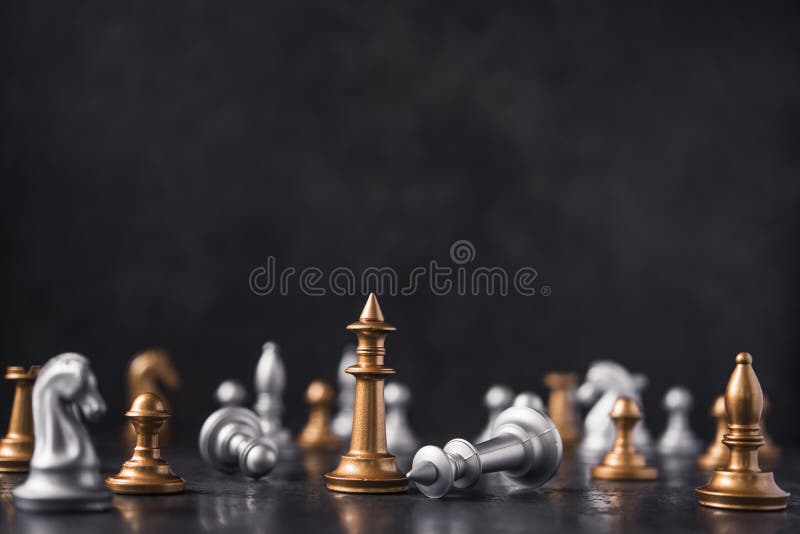 King in a chess game stock photo. Image of challenge - 139796888