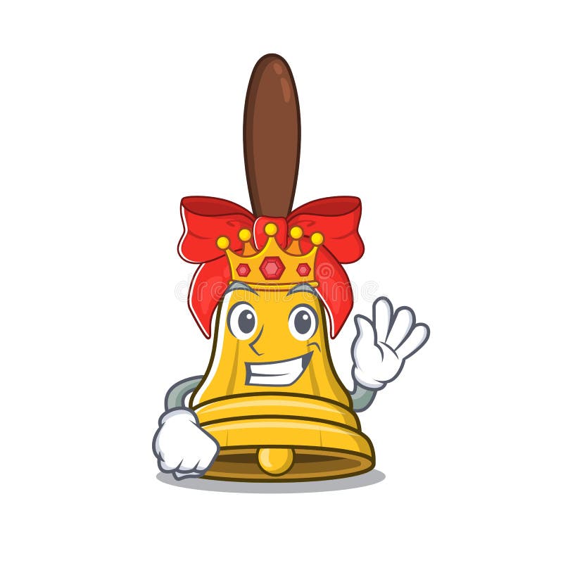 King Christmas Bells in the Character Shape Stock Vector - Illustration ...