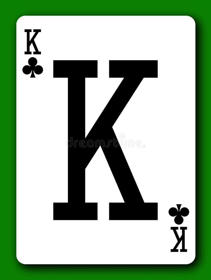 A King of Clubs Playing Card with Clipping Path To Remove Background ...