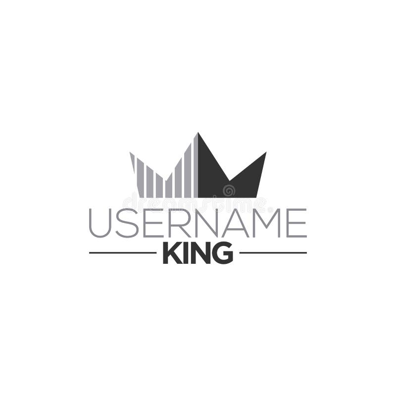 King creative simple logo stock vector. Illustration of king - 174366779