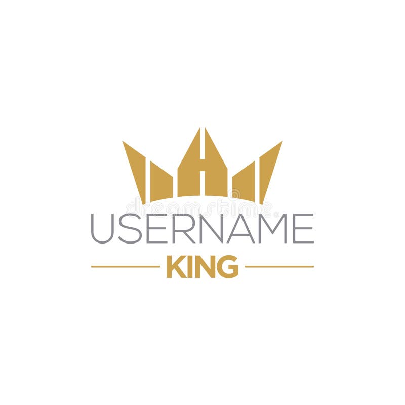 King creative simple logo stock vector. Illustration of isolated ...