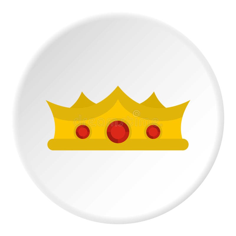 King crown icon circle stock vector. Illustration of decoration - 95331522