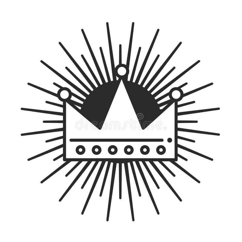 King crown isolated icon stock illustration. Illustration of design ...