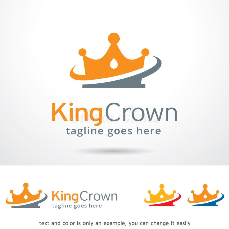 King Crown Logo Template Design Vector Stock Vector - Illustration of ...