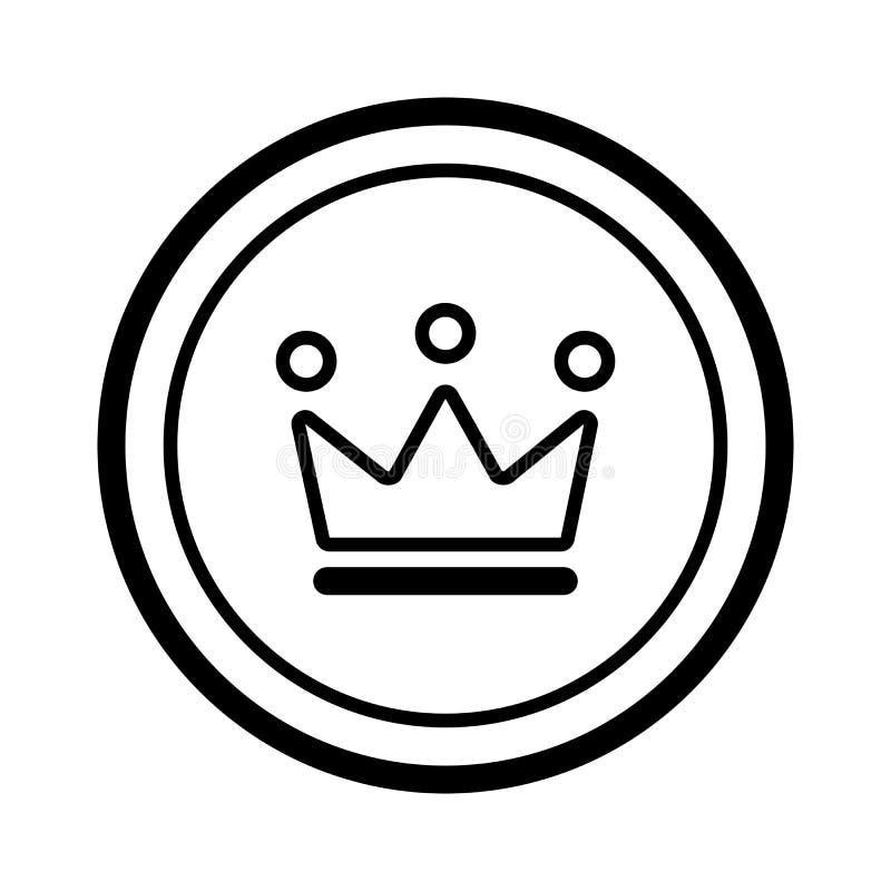 King Crown Simple Icon. Vip Symbol Stock Vector - Illustration of ...