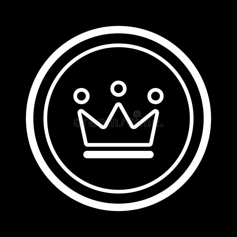 King Crown Simple Icon. Vip Symbol. Stock Vector - Illustration of ...