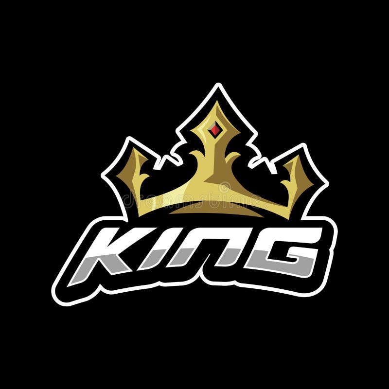 King Crown Sports Logo Design Stock Vector - Illustration of club, team ...