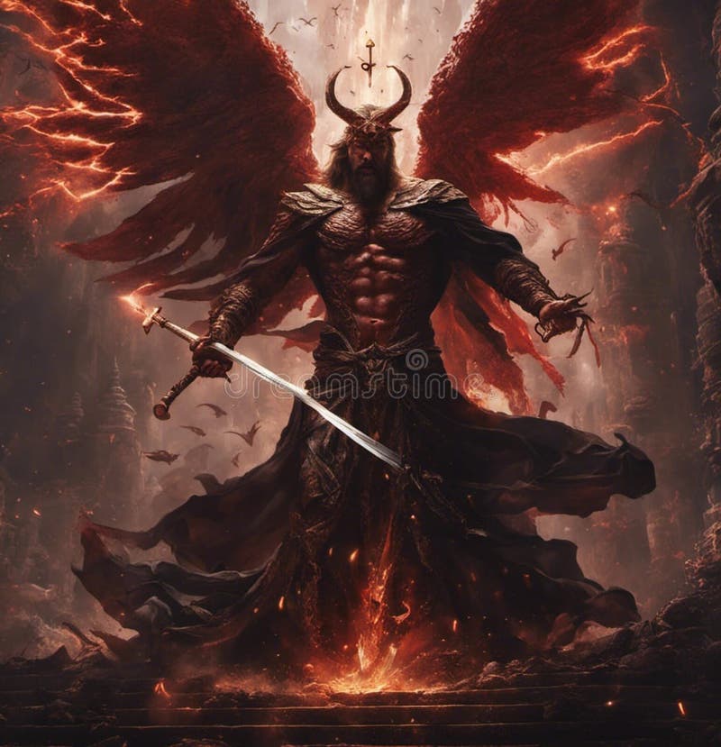 King of Darkness rising stock illustration. Illustration of painting ...