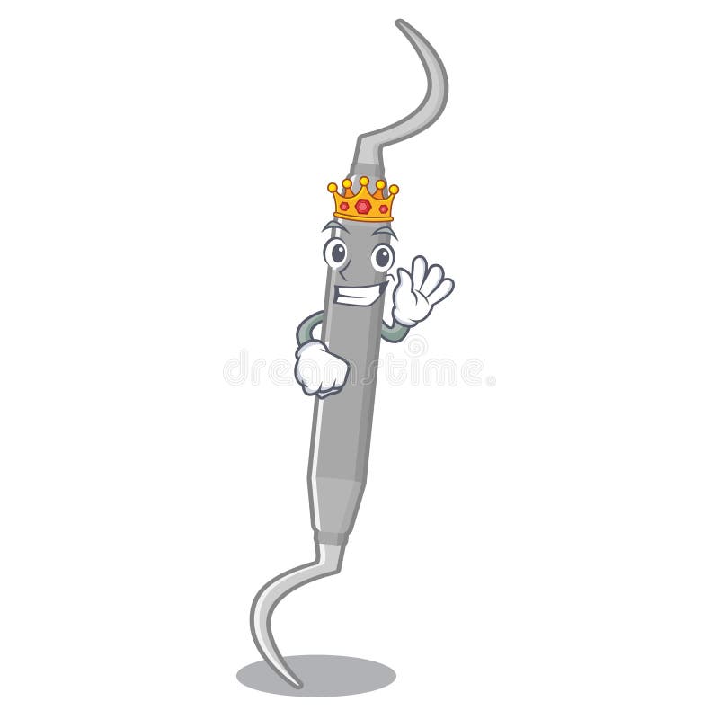 King Dental Pick in a Cartoon Basket Stock Vector - Illustration of ...
