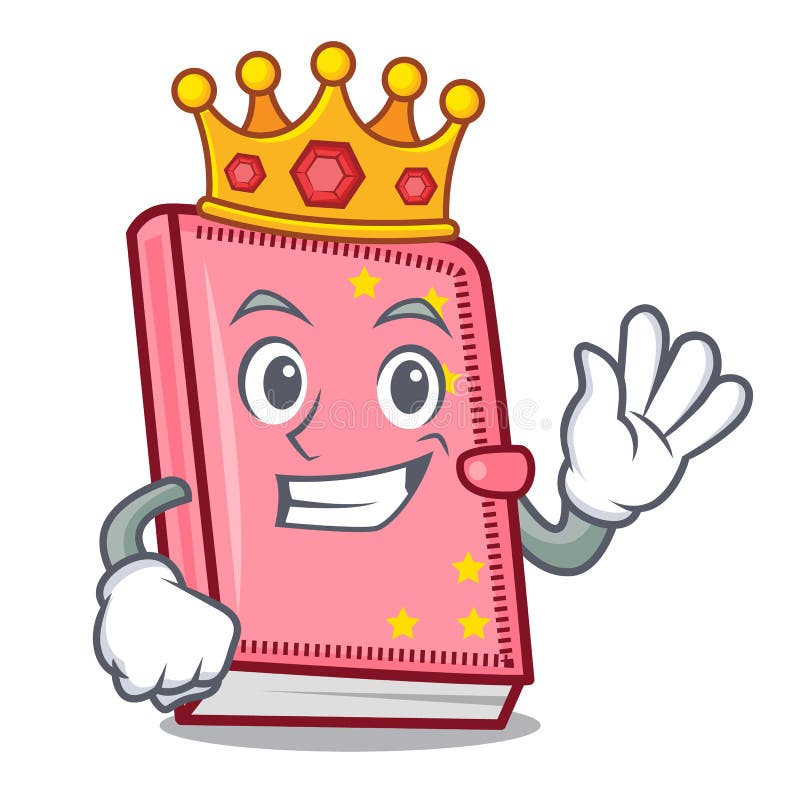 King Diary Mascot Cartoon Style Stock Vector - Illustration of lord ...