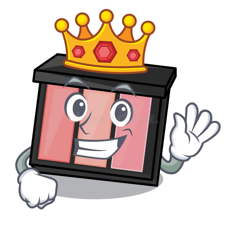 King Eye Shadow Above Character Dressing Table Stock Vector ...