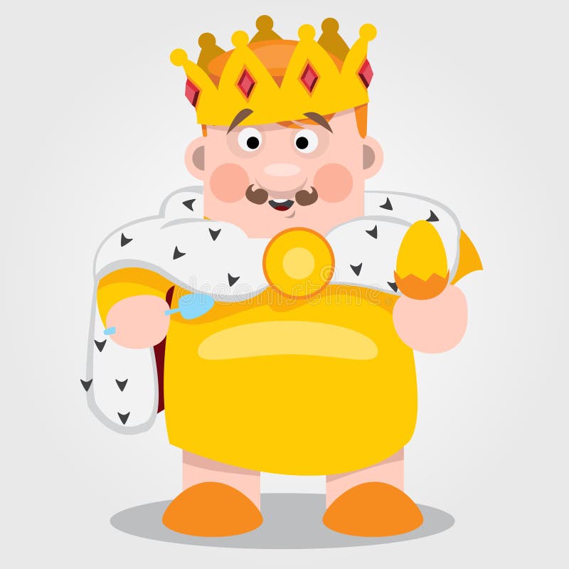 King, Fairy Tale Character, Color Illustration. Stock Vector ...