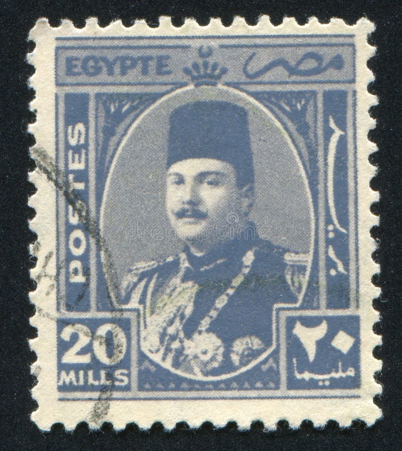 King Farouk editorial photography. Image of cover, postcard - 233680202