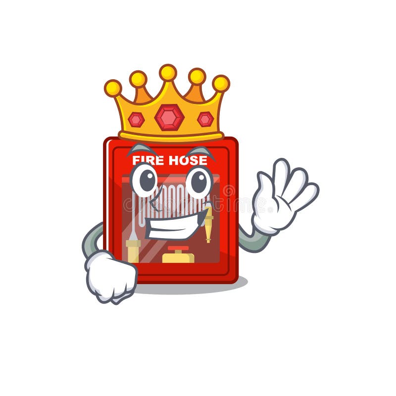 King Fire Hose Cabinet on the Cartoon Stock Vector - Illustration of ...