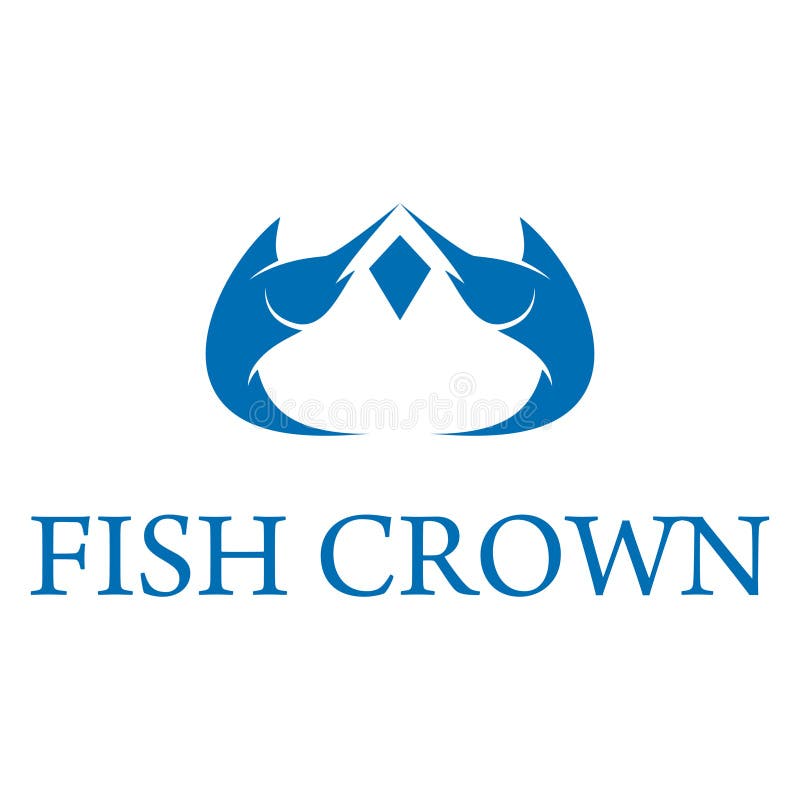 Fish King Logo Design Template Stock Vector - Illustration of text ...