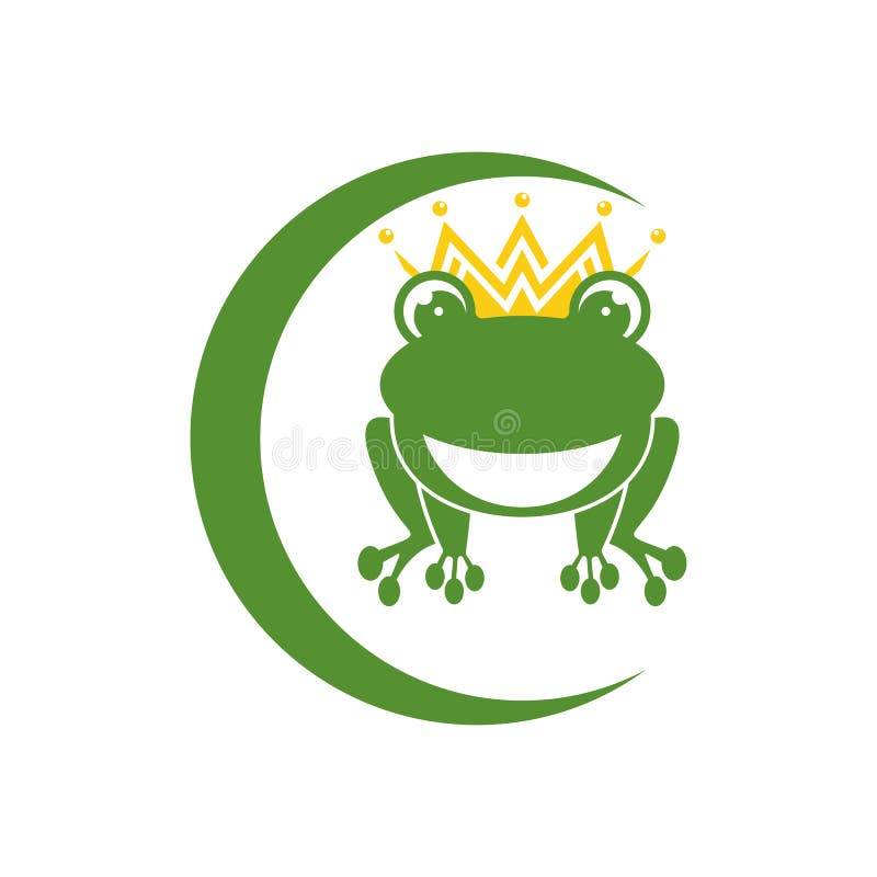 King Frog Logo Icon Template Design Stock Vector - Illustration of icon ...