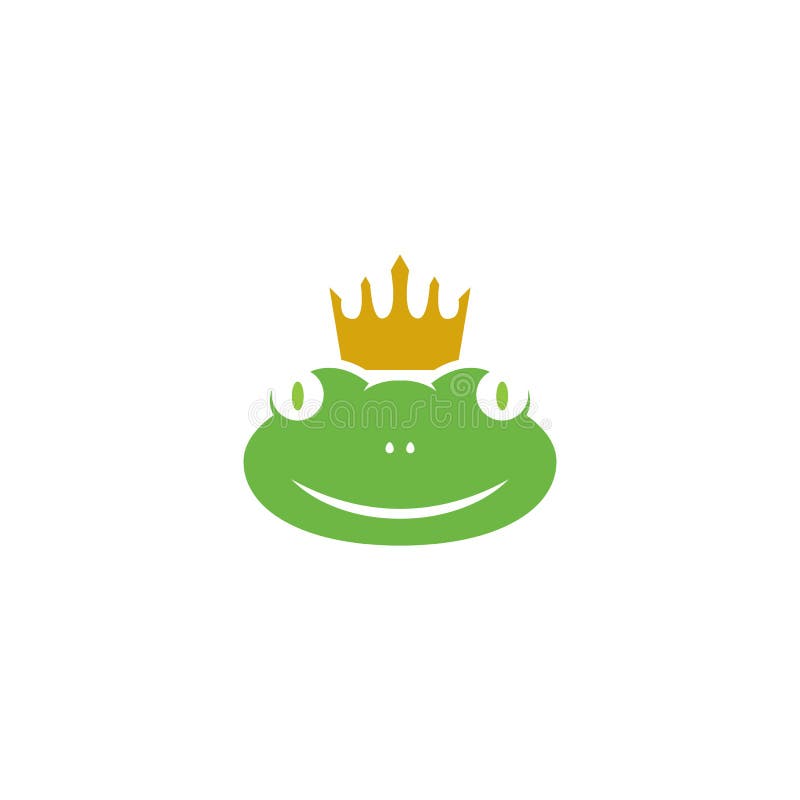King Frog Logo Template Vector Stock Vector - Illustration of funny ...