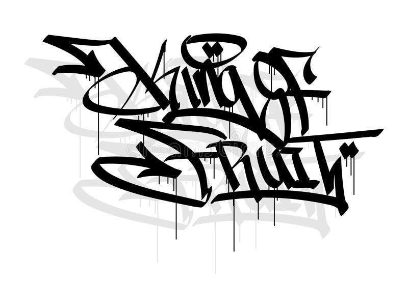 KING of FRUIT Word Graffiti Tag Style Stock Vector - Illustration of ...