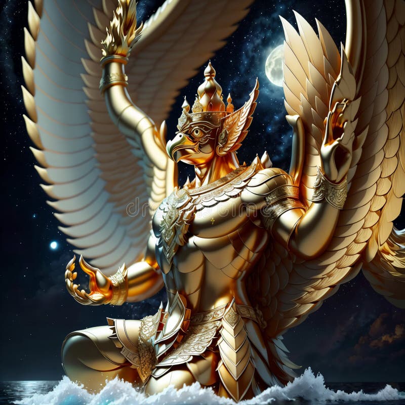 Divine Eagle Like Sun Bird Stock Illustrations – 49 Divine Eagle Like ...