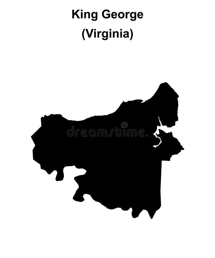 King George outline map stock vector. Illustration of isolated - 361872031