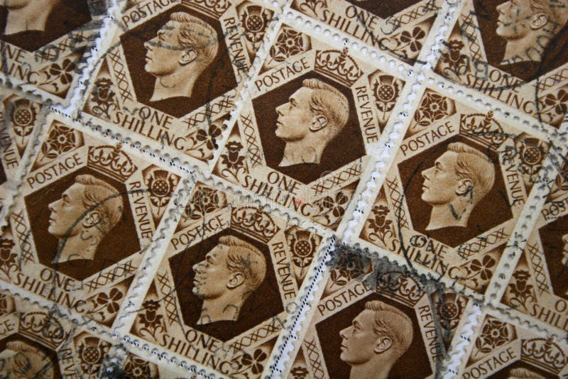 King George VI stamps editorial stock photo. Image of portrait - 11552638