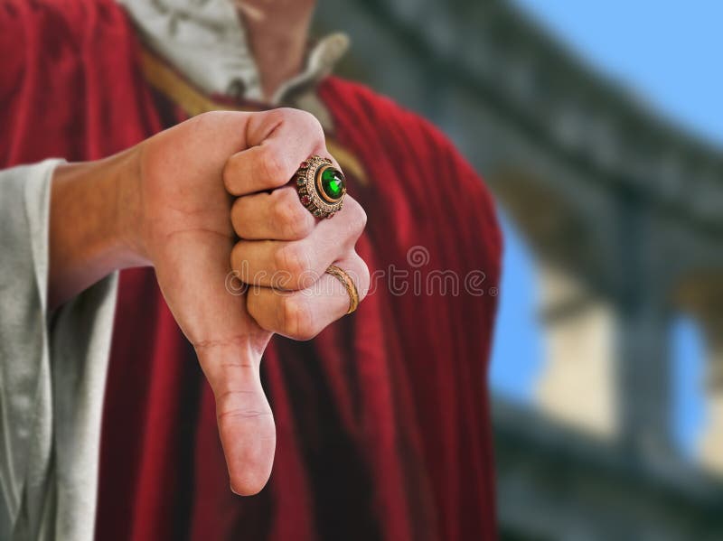 Roman Emperor Thumb Down Stock Photos - Free & Royalty-Free Stock ...