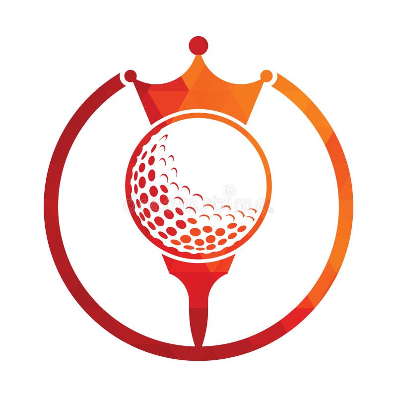 King Golf Vector Logo Design. Stock Vector - Illustration of club, team ...