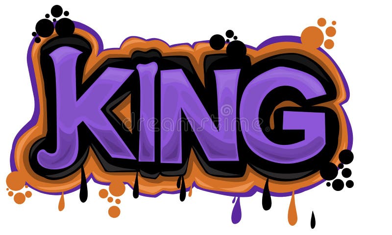 King Illustration Graffiti Picture. Image: 8016806