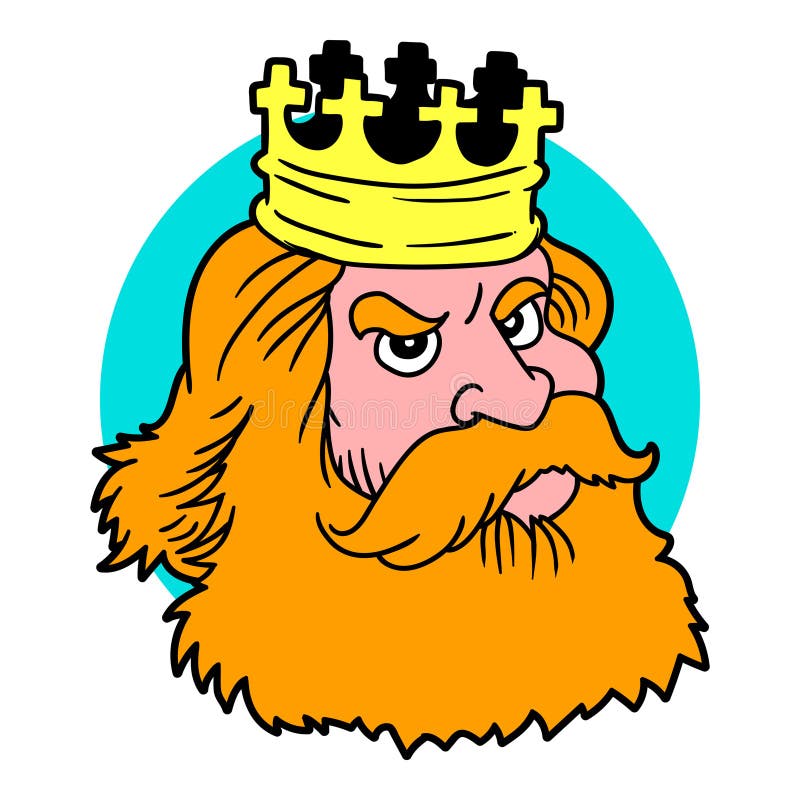King Head stock illustration. Illustration of king, vector - 384617515