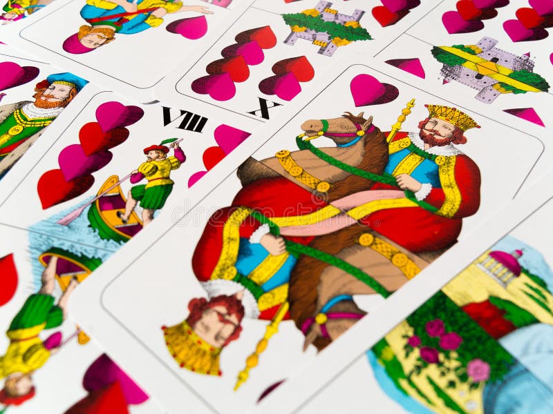King of Hearts German Playing Cards Stock Photo - Image of cards ...