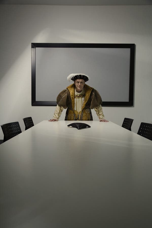 King Henry VIII Standing in Conference Room Stock Image - Image of ...