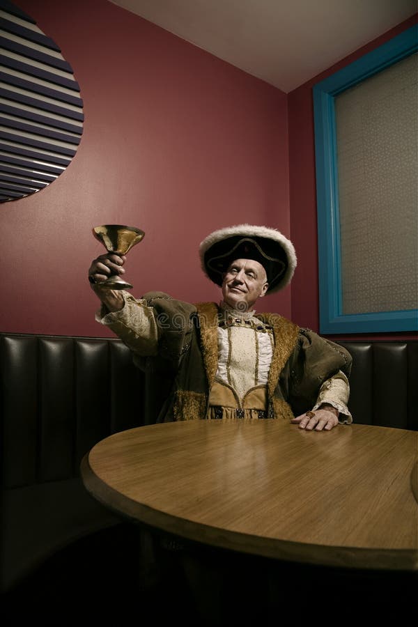 King Henry VIII Counting Money at Table in Bar Stock Photo - Image of ...