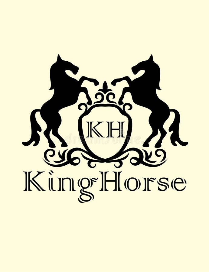 King Horse Logo stock vector. Illustration of pattern - 58952736