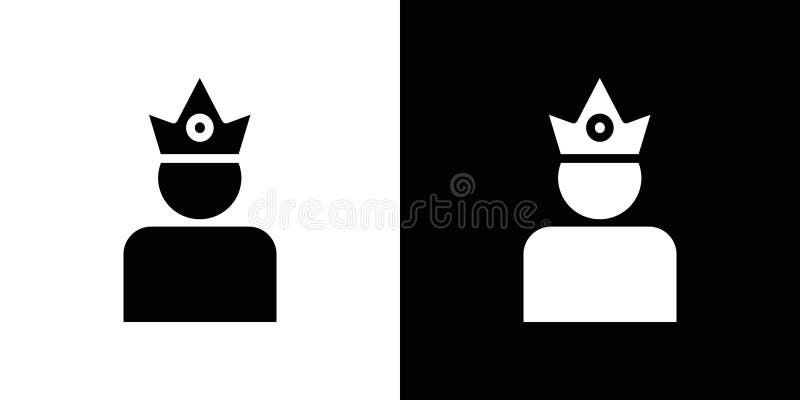 King icon logo set vector stock vector. Illustration of profile - 332867103