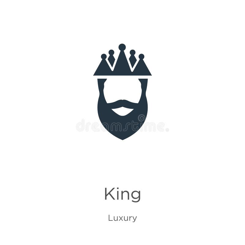 King Icon Vector. Trendy Flat King Icon from Luxury Collection Isolated ...