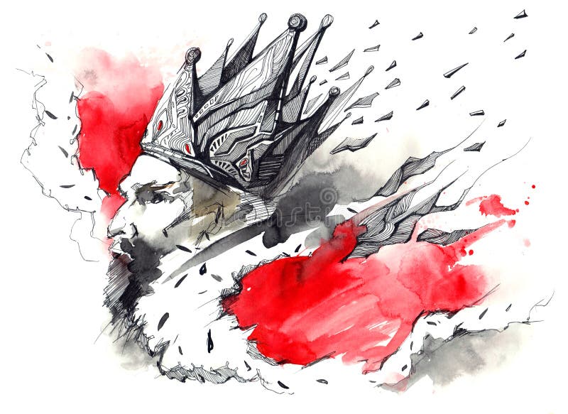 King stock illustration. Illustration of crown, characters - 65546428