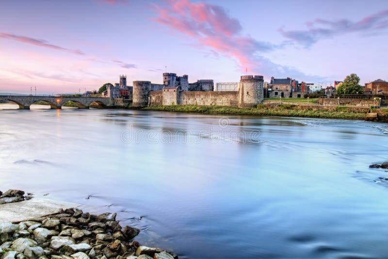 King John S Castle in Limerick, Ireland. Stock Image - Image of john ...