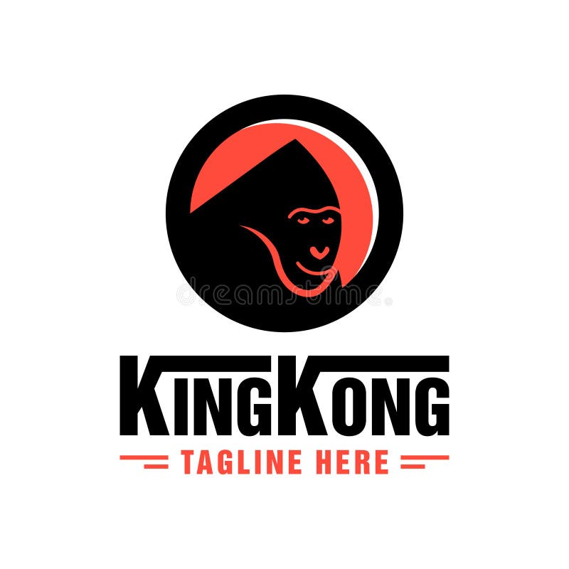 King Kong Illustration Logo King of the Jungle Stock Vector ...