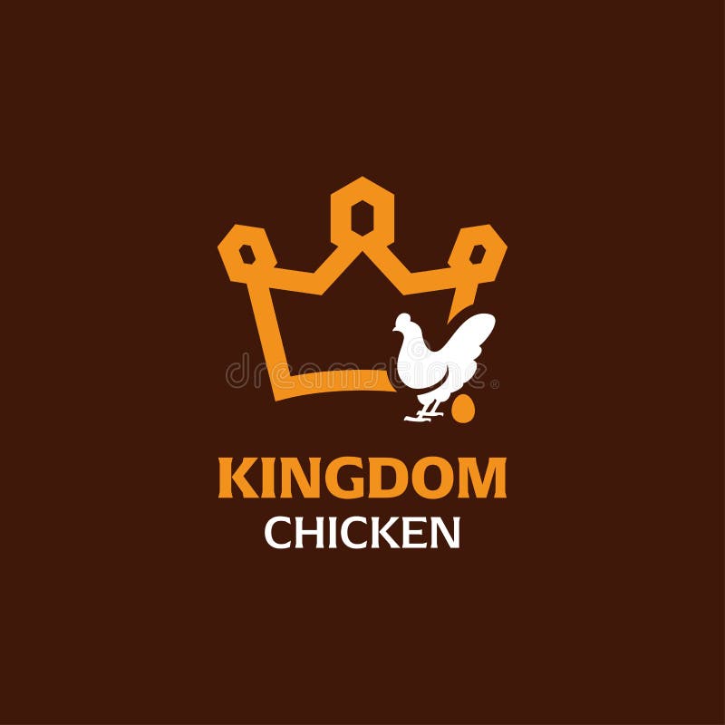King Chicken Rooster Cockerel Bird Crown Cartoon Stock Vector ...