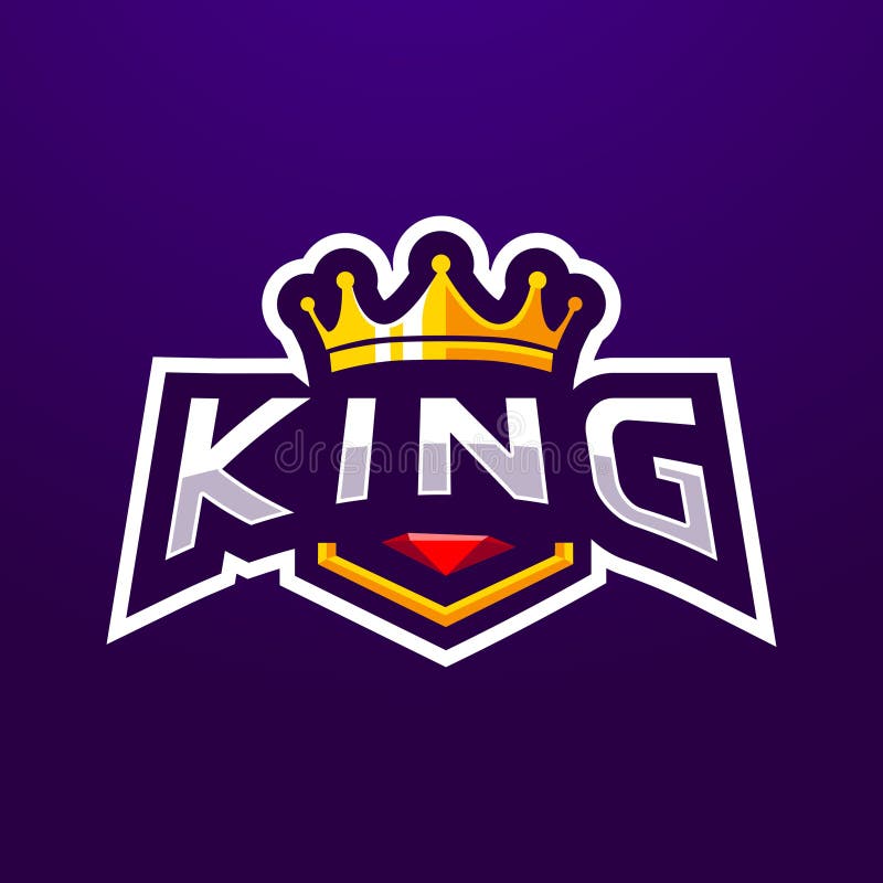 King Logo design stock illustration. Illustration of logotype - 371091860
