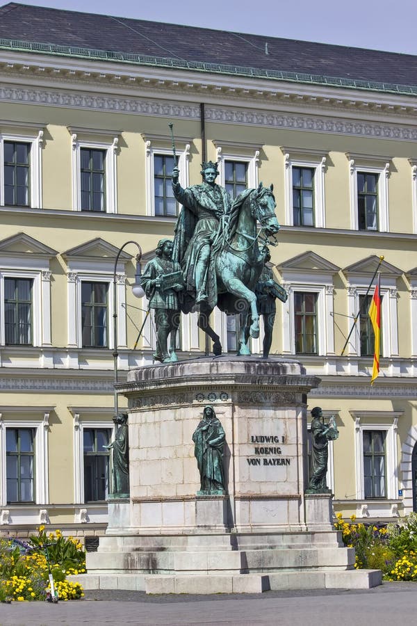 King Ludwig Statue in Munich, Germany Editorial Photography - Image of ...