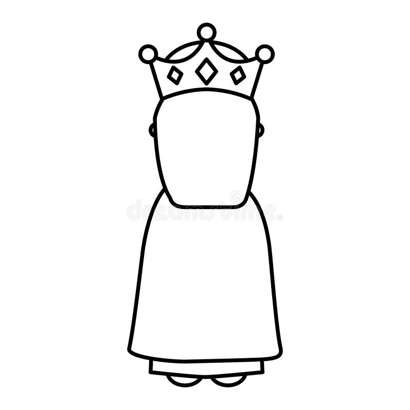 King magician figure back stock vector. Illustration of banner - 91305819