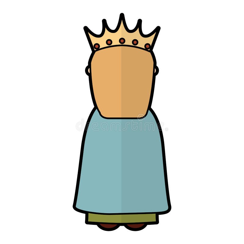 King magician figure back stock vector. Illustration of royalty - 91305999