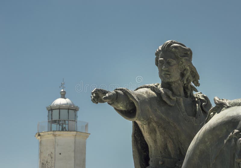 Manfredi Lighthouse Upon Janiculum Hills, Rome Stock Image - Image of ...
