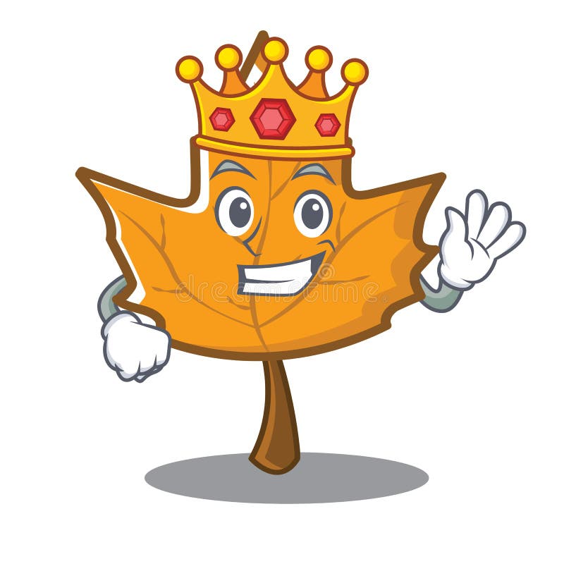 King Maple Character Cartoon Style Stock Vector - Illustration of ...