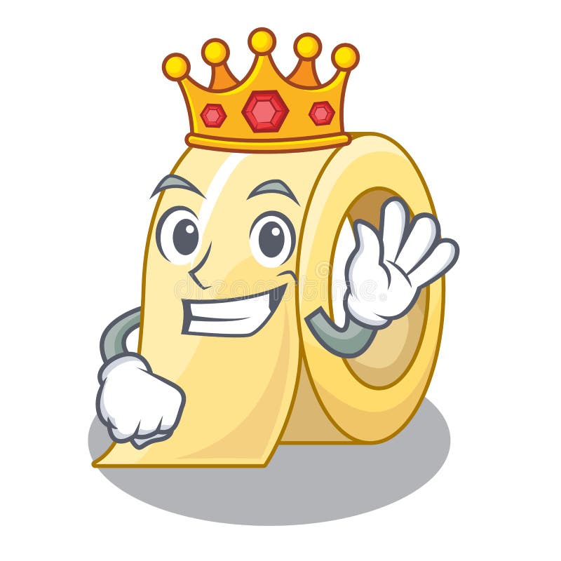King Masking Tape in a Cartoon Box Stock Vector - Illustration of duct ...